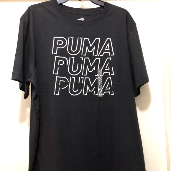Puma | Shirts | New Mens Puma Sports Logo Tee | Poshmark